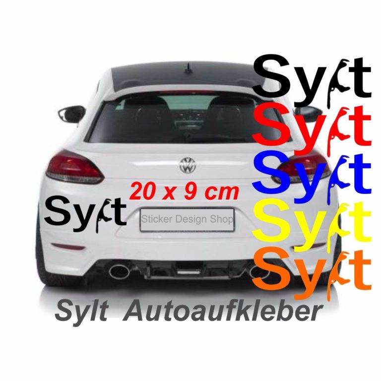 Sylt Insel Autoaufkleber | Stickerdesignshop.de | Jetzt bestellen